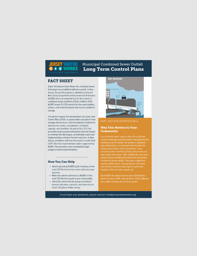 Fact Sheet on Municipal Combined Sewer Outfall Long Term Control Plans ...